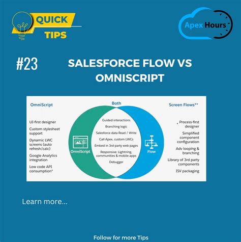 Apex Hours On Linkedin Tips 23 Salesforce Flow Vs Omniscript