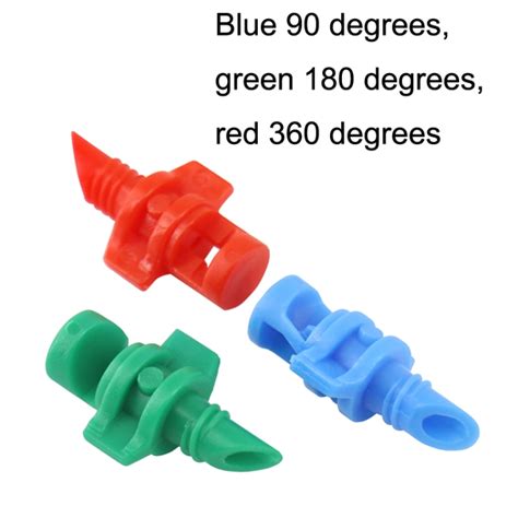 100pcs Yk8510 굴절 분무 간단한 마이크로 스프링클러 Pe 파이프 관개 노즐색상 임의 배송
