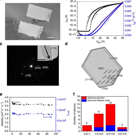 Scanning Electron Microscopy Image Of β Phase Single Crystal Transistor