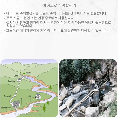 마이크로 수력발전기 작동 방식 응용 프로그램 및 장점