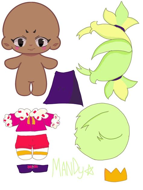 Mandy Brawl Stars Paper Dolls Hello Kitty Printables Paper Doll