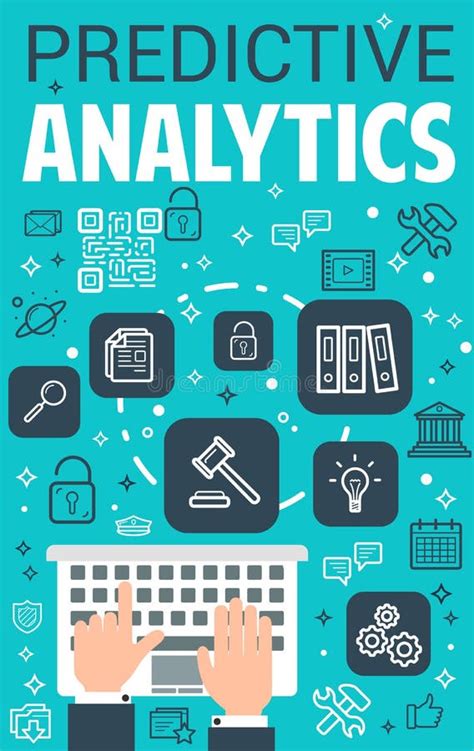 Predictive Analytics Icon Set Four Elements In Diferent Styles From