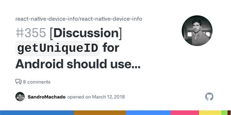 Discussion `getuniqueid` For Android Should Use Another