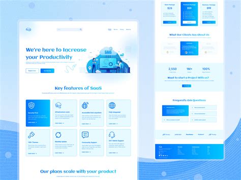 saas website ui and ux design by fahim bin omar ‌ on dribbble