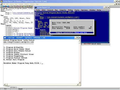 Detail Contoh Program Pascal Sederhana Koleksi Nomer 29