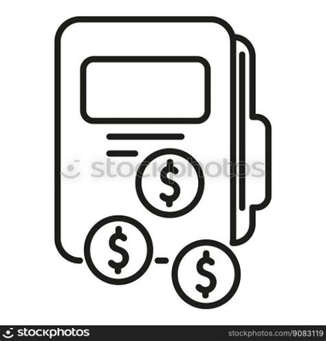 Invest Folder Icon Outline Vector Finance Success Plan Fund Invest Folder Icon Outline Vector