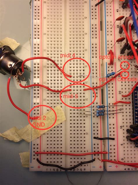 Midi To Cv Project Minor Problem Leds And Multiplexing Arduino Forum