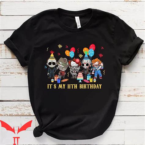 It Pennywise T Shirt Friends Serial Killer Horror Characters