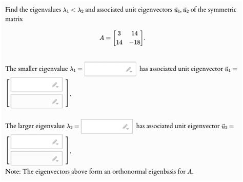 answered find the eigenvalues a₁