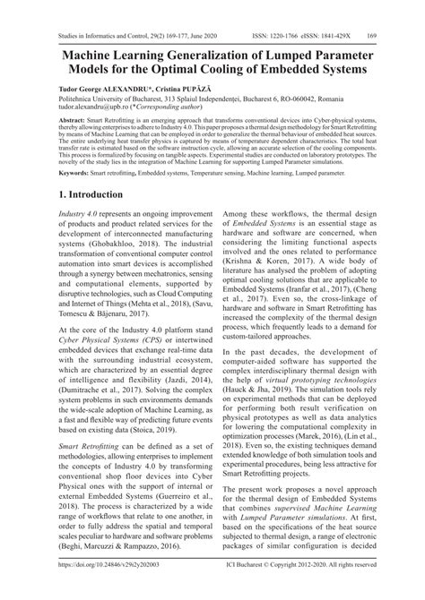 Pdf Machine Learning Generalization Of Lumped Parameter Models For