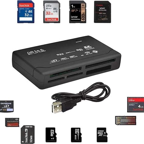 Jual Card Reader All In One Micro Sd Cf Sd Card Compact Flash Shopee Indonesia