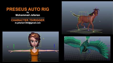 Auto Birdquadrupedbiped Rigging In Maya By Mohammad Jafarian