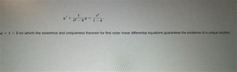 Solved Consider The Finst Order Differential Equation