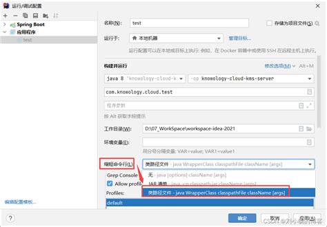 idea启动服务报错：运行 ‘test‘ 时出错 invalid format `命令行过长。要为 {0}{1 choice 0