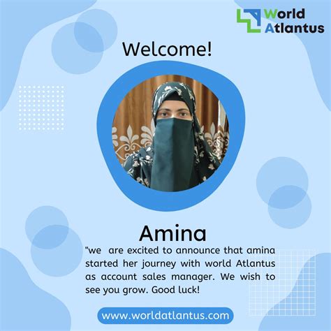 World Atlantus On Linkedin Hello Amina Sajid Welcome Onboard
