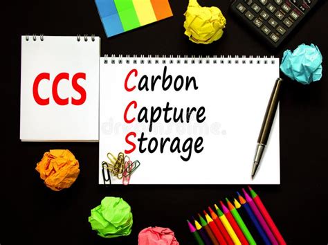 Ccs Carbon Capture Storage Symbol Concept Words Ccs Carbon Capture