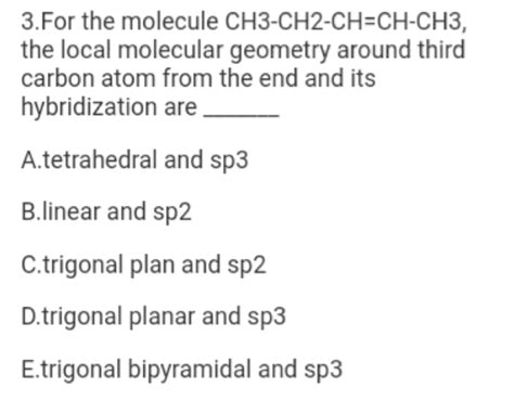 Answered 3for The Molecule Ch3 Ch2 Chch Ch3 Bartleby