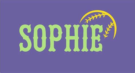 Softball Wall Decal Custom Name Wall Art On Etsy 2000 Name Wall