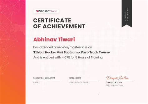 Abhinav Tiwari On Linkedin Cybersecurity Ethicalhacking Infosectrain Ethicalhacker