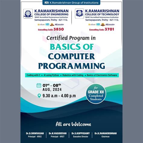 K Ramakrishnan College Of Engineering On Linkedin
