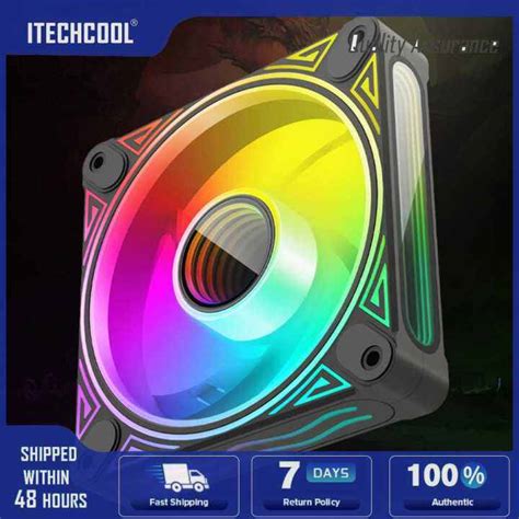 120mm Pc Computer Case Fan 5v 3pin Argb Luminous Chassis Cooling Fan 12v 4pin Pwm Auto Speed