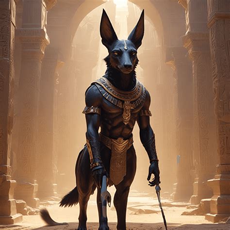 A Peculiar Representation Of The Jackal God Anubis Hhct