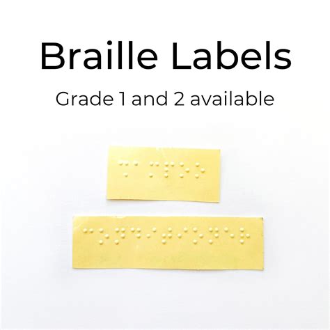 Custom Braille Sticky Labels Dotty About Braille