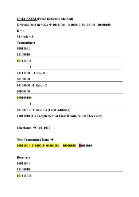 Hamming Code Checksum Pdf Programming Languages Computing