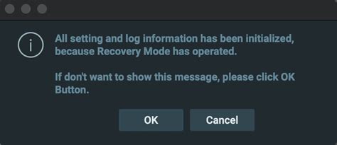 What Could Cause Recover Mode Has Operated Network Optix
