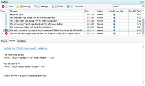 About Web Comparison Checkpoints TestComplete Documentation