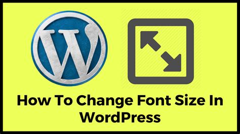 How To Change Font Size In WordPress WittyChimp