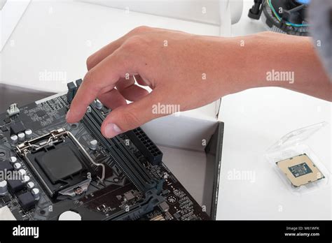 Installing Processor On Motherboard Hi Res Stock Photography And Images Alamy