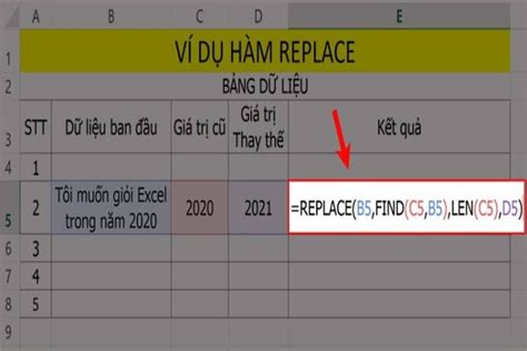 C Ch S D Ng H M Thay Th Replace Trong Excel