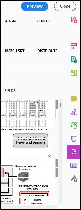 solved form fields sidebar is overwritten with the graphi adobe