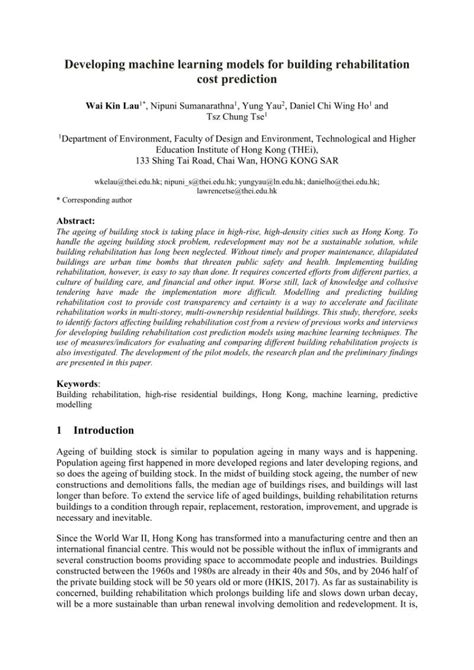 Nipuni Sumanarathna On Linkedin Pdf Developing Machine Learning Models For Building