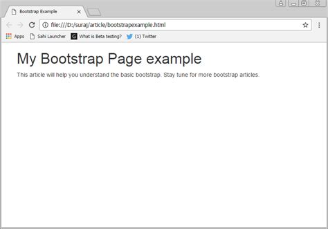Getting Started With Bootstrap