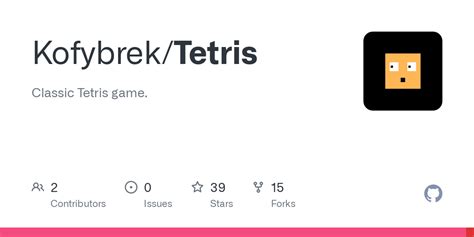GitHub Kofybrek Tetris Classic Tetris Game
