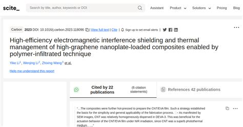 High Efficiency Electromagnetic Interference Shielding And Thermal Management Of High Graphene
