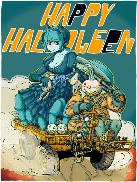 Safebooru 1girl Blue Dress Blue Hair Blue Skin Blunt Bangs Colored