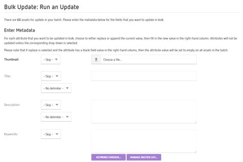 bulk update asset bank help centre