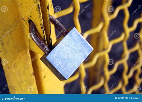 Brass Padlock Stock Image Image Of Padlock Color Hard 23965783