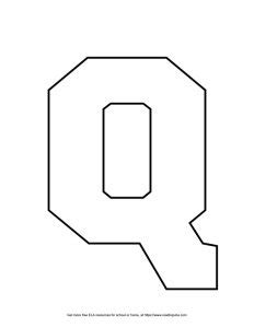 Block Capital Bubble Letter Q Image ReadingVine
