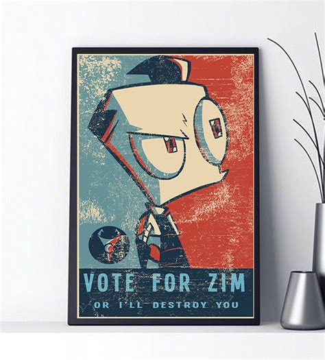 Invader Zim завойовник зім Poster постер плакат а5 — ціна 30 грн у каталозі Постери Купити