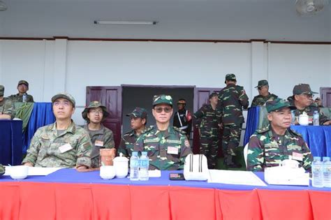 ສະແດງຊ້ອມຮົບຍິງລູກປືນແທ້ ຮ່ວມລາວ ຈີນ ໂລ້ກໍາບັງມິດຕະພາບ 2024