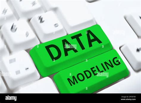 Sign Displaying Data Modeling Business Concept Process Of Transferring