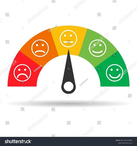 Customer Satisfaction Meter Shadow Icon Graph Stock Vector Royalty Free 2231233891 Shutterstock