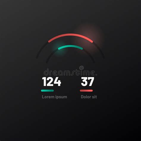 Control Knob Used For Regulating UI And UX Kit Stock Illustration Illustration Of Technology