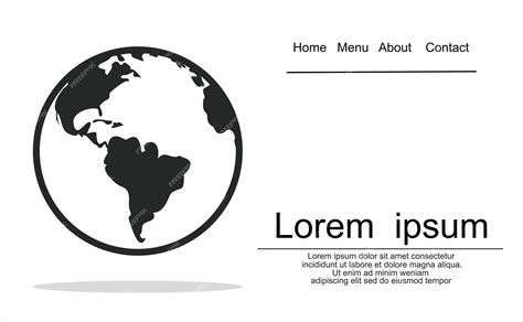 Premium Vector Globe Earth Vector Icon Illustration Design