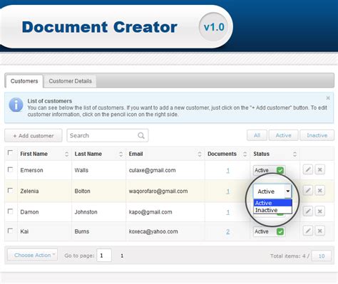Document Creator Document Generation Software Phpjabbers