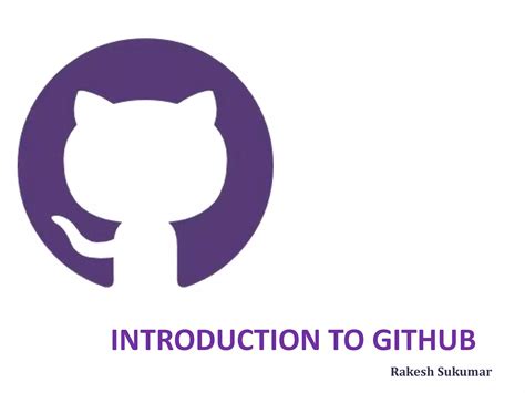 Introduction To Github Slideshare Pptx